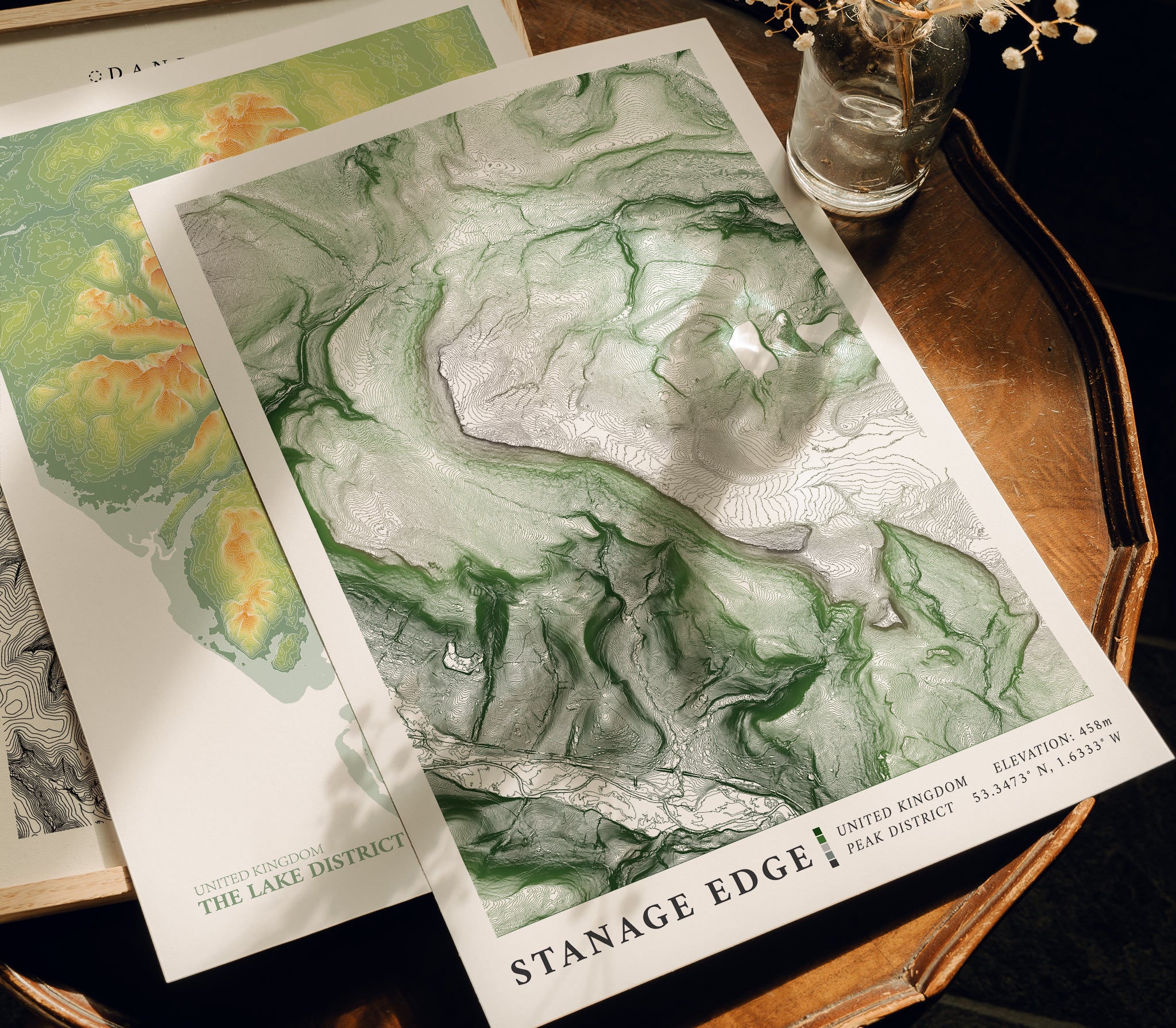 Topographic Contour Maps, Posters & Prints | Outandbackstudio ...