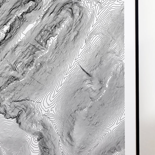 Topographic Contour Maps, Posters & Prints | Outandbackstudio ...